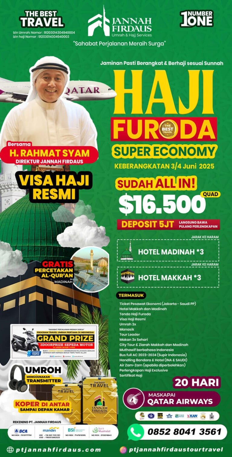 Haji Furoda 2025 Visa Haji Resmi $16.500 - Haji 2025