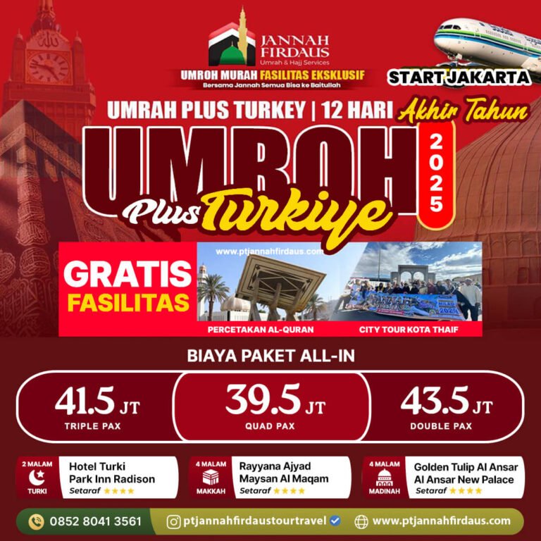 Harga Paket Umroh Terbaru 2025 2026 | PT Jannah Firdaus