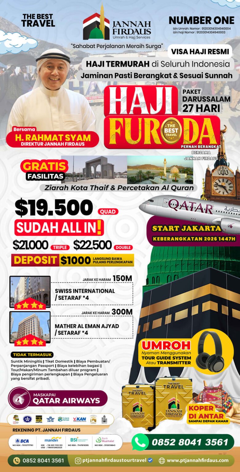 Haji Furoda 2026 Visa Haji Resmi $16.500 - Haji 2026