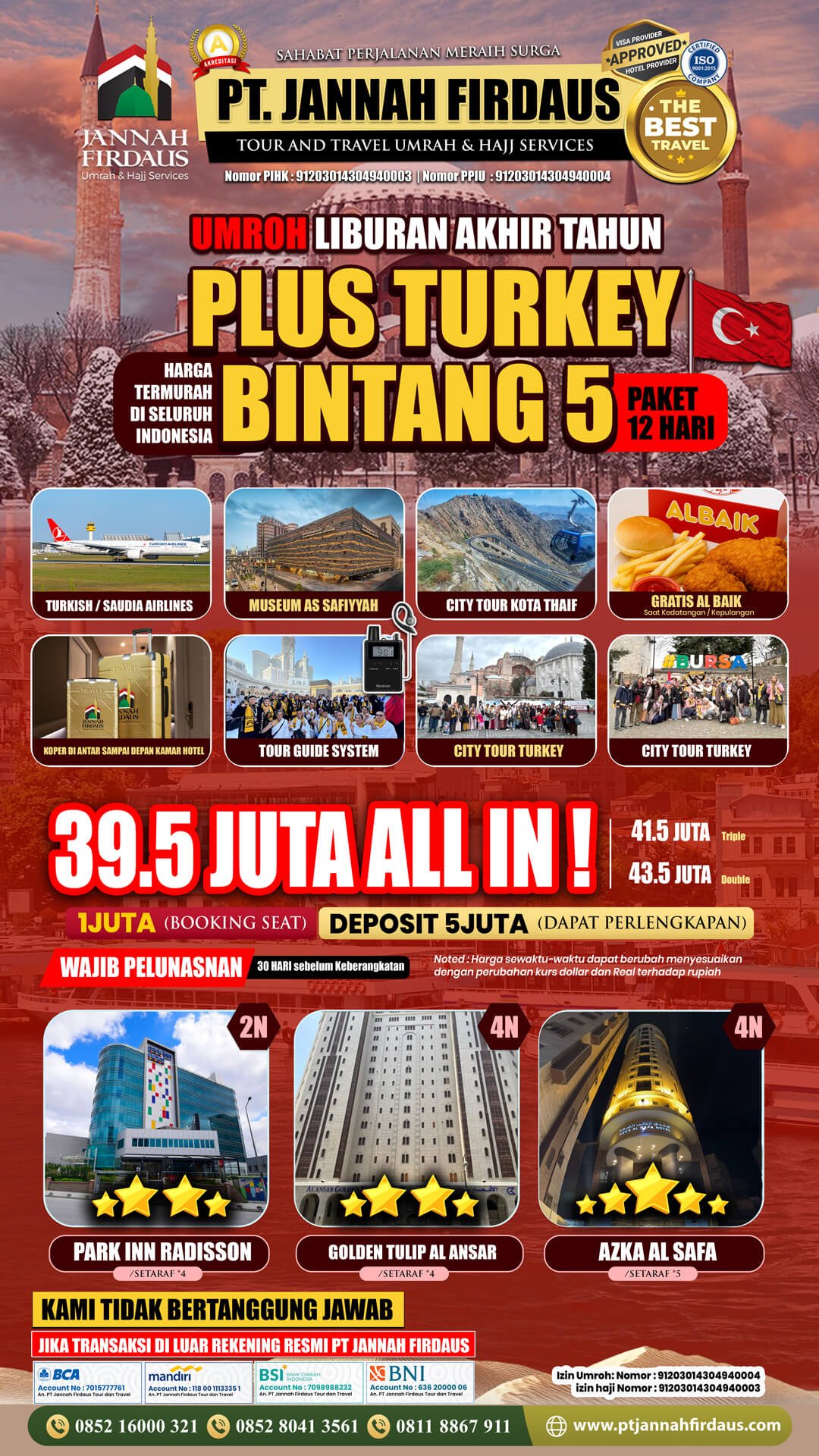 Harga Paket Umroh Terbaru 2025 2026 | PT Jannah Firdaus